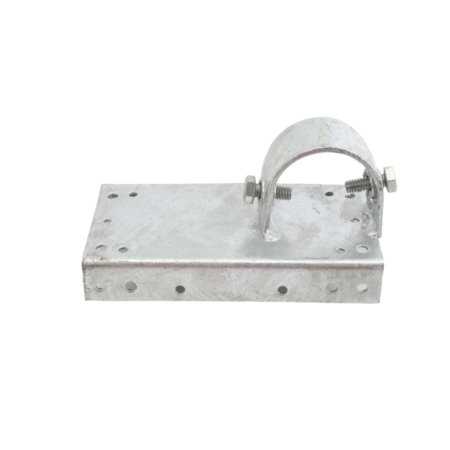 2" [1 7/8" OD] Wood to Steel Frame Adapter - End Post Adapter (Pressed ...