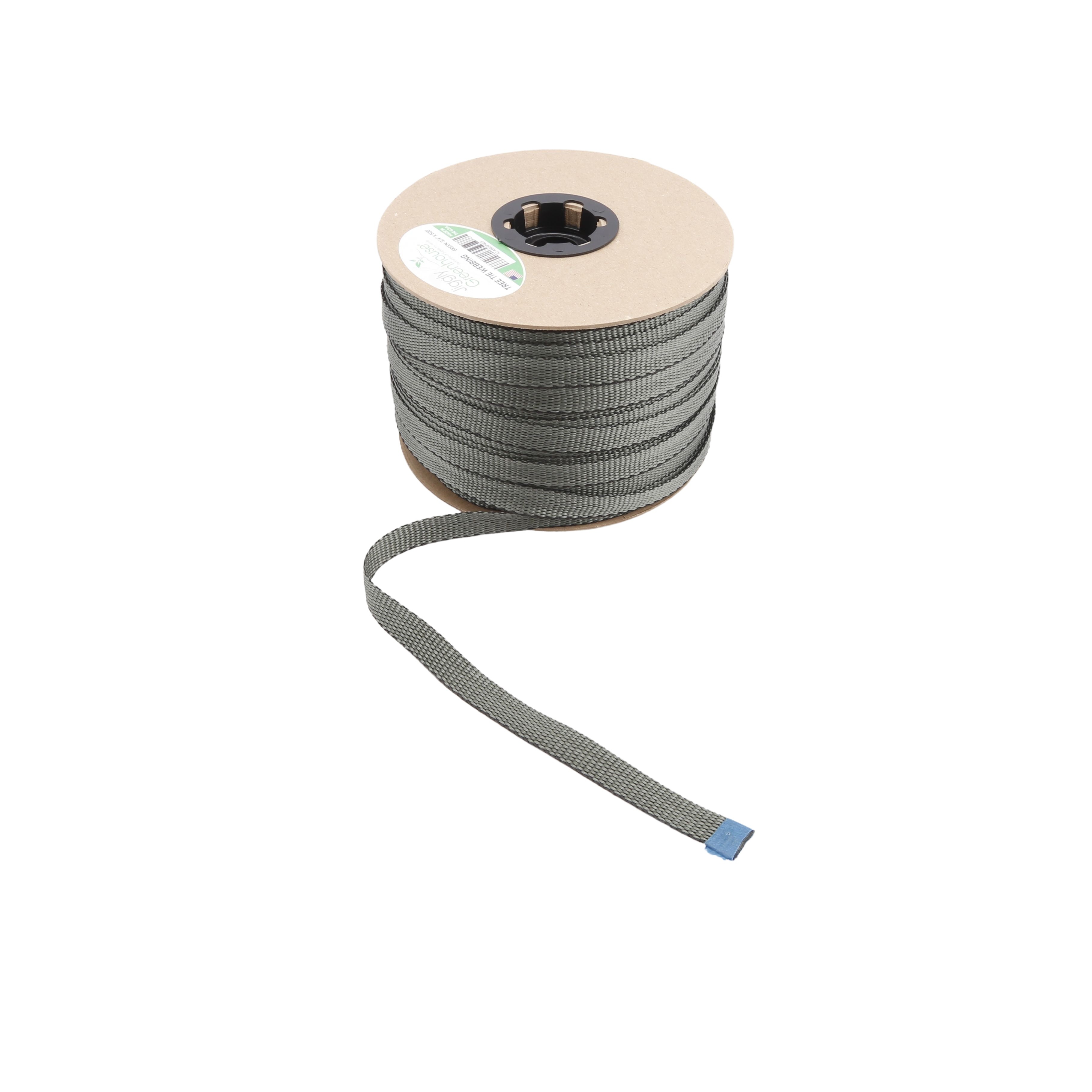 500' Long x 3/4" Wide Green Tree Tie Webbing Roll - Staking, Guying ...