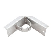 Wood to Steel Frame Adapter, End Post Adapter (Pressed Steel) | 2 1/2 ...