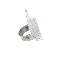 Wood to Steel Frame Adapter, End Post Adapter (Pressed Steel) | 2" (1 7 ...
