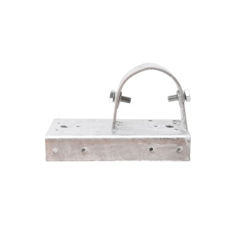 1 5/8" x 6" Wood to Steel Adapter - Line Post Adapter (Pressed Steel ...