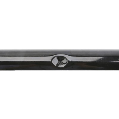 Black In-Ground Post Socket for 1 5/8" OD Pipe (Black Powder Coated Steel)
