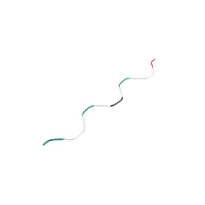 PVC Coated Spring Lock Wire For Attachment of Plastic Poly Film Jiggly ...